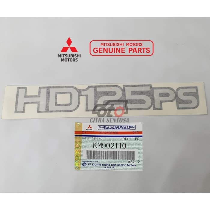 Hd125ps Sticker Emblem for Mitsubishi Fuso Canter - Part Original ...