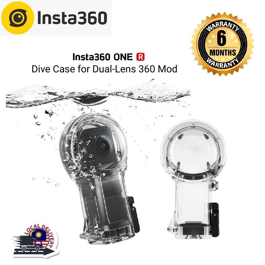 Insta360 ONE RS/R Dive Case for Dual-Lens 360 Mod (Ready Stock ...