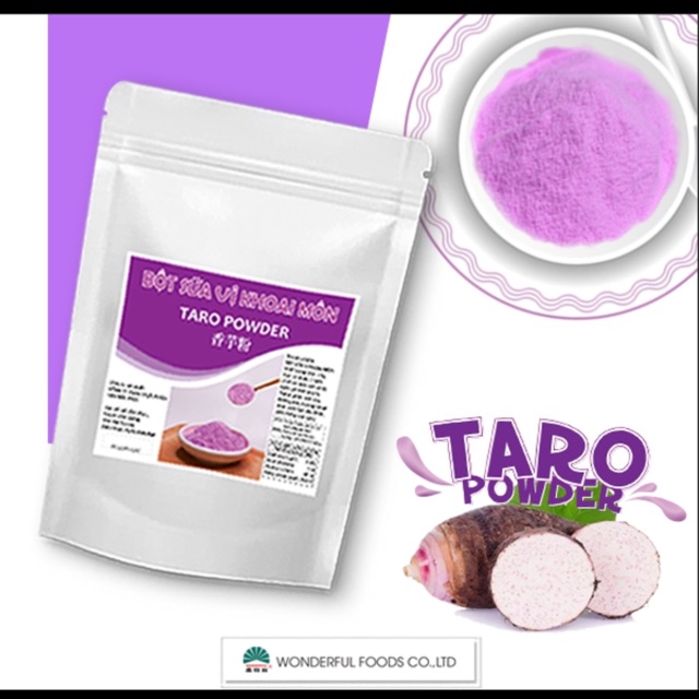 200 grams of Taro Milk Powder makes light purple color, makes taro ...
