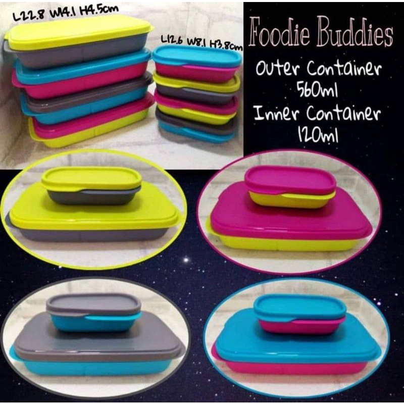 [1 UNIT GRAB NOW] TUPPERWARE HEARTY BITES FOODIE BUDDY FOODY BUDDY ...