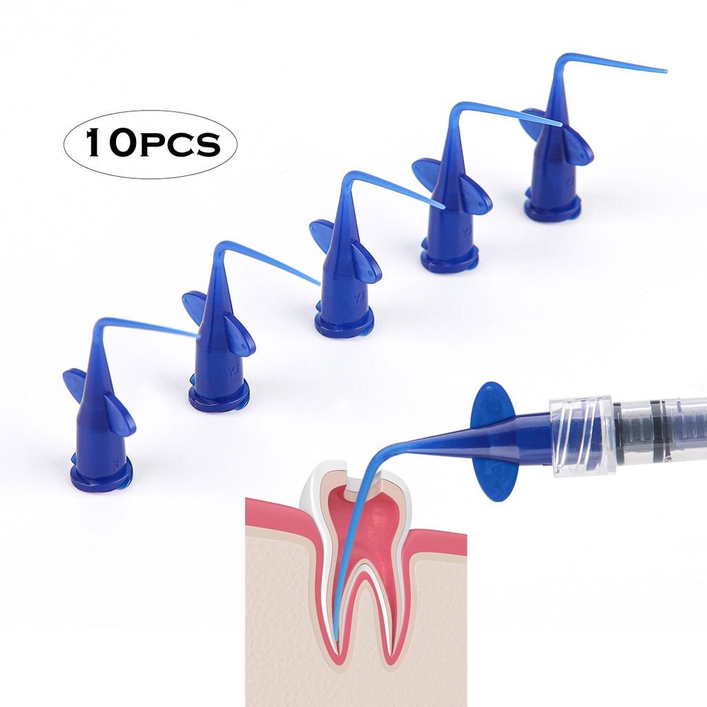 10Pcs Dental Disposable Rinse Tips for Irrigation Syringe Flexible ...