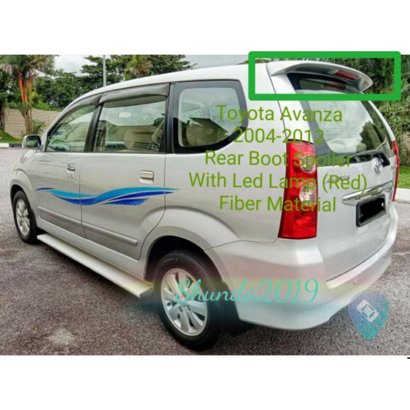 💯 Toyota Avanza 2004-2012 Rear Boot Spoiler (Fiber Material) | Shopee ...