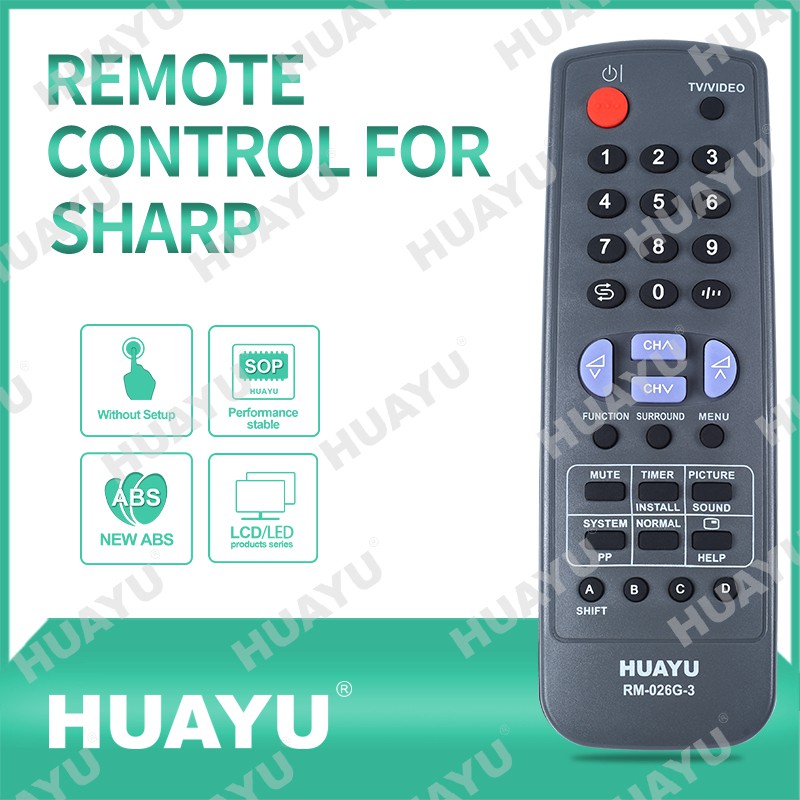 SHARP MULTI TV REMOTE CONTROL | Shopee Malaysia