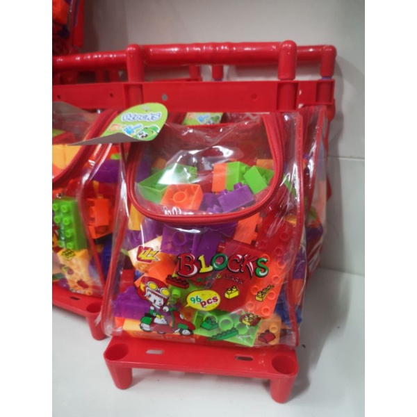 SET LEGO BEG TROLLY 96PCS | Shopee Malaysia