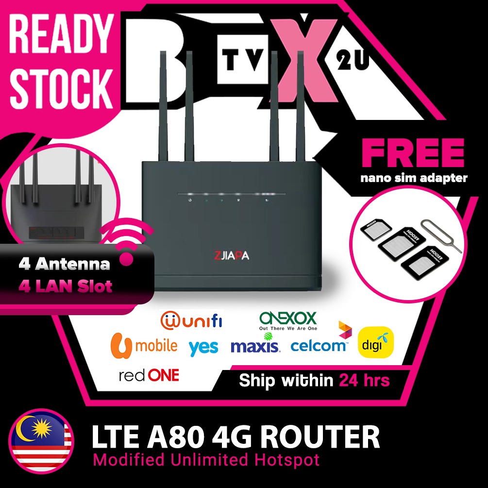 ♠🇲🇾2021 Upgraded Version A80 RS980+ Modified Unlimited Hotspot 4G LTE ...