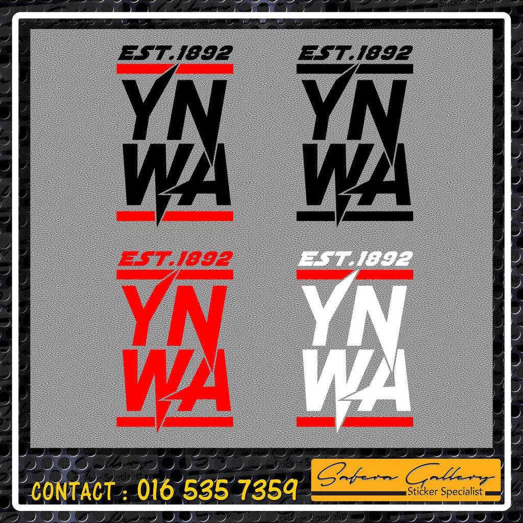 LIVERPOOL YNWA CAR STICKER 3M REFLECTOR STICKER | Shopee Malaysia