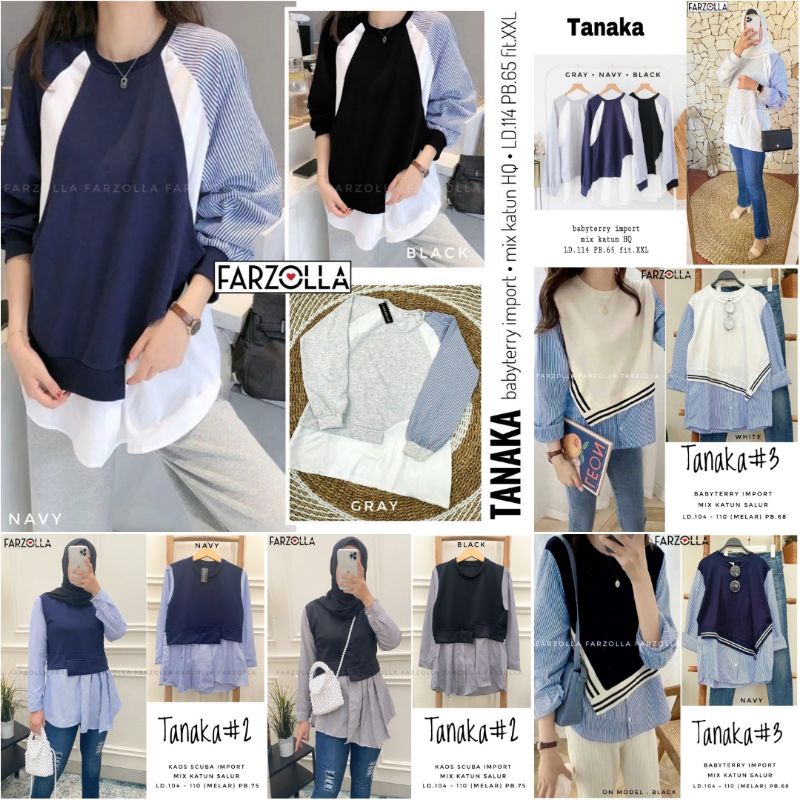 Tanaka BLOUSE SERIES BY Buttonscarves/TANAKA 1 TANAKA 2 TANAKA 3 (100% ...