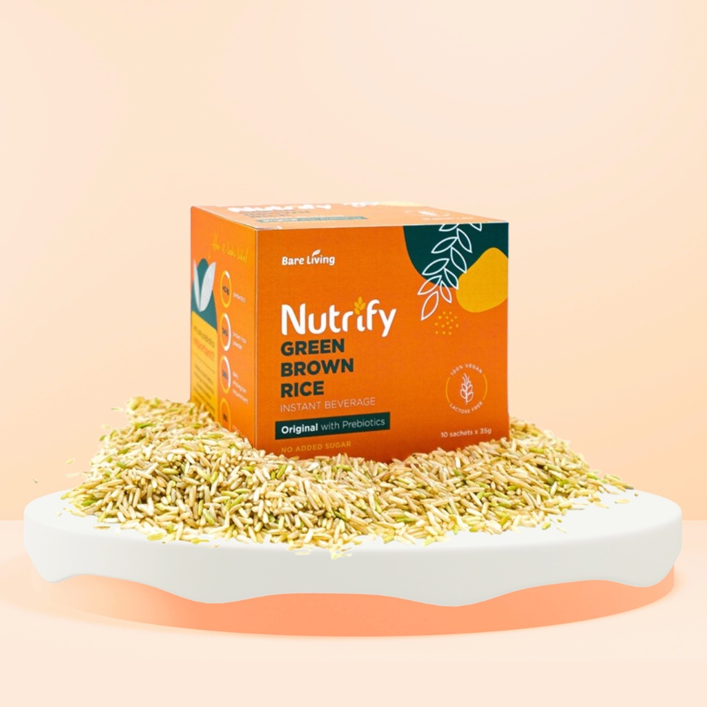 Nutrify Green Brown Rice Original + Prebiotic 35g x10pkt *VEGAN ...