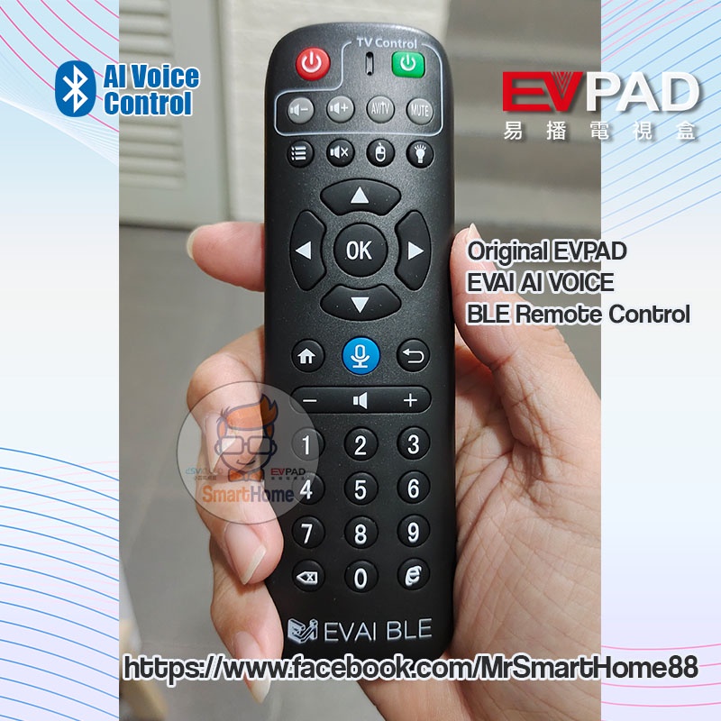 EVPAD / EPLAY / EVBox Original EVAI AI VOICE BLE Remote Control for ...
