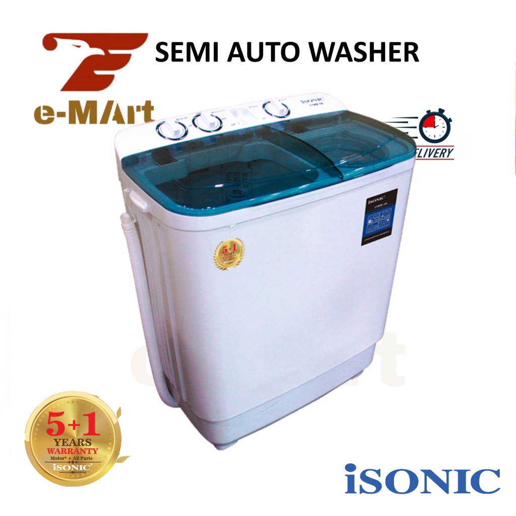 KHIND/ ISONIC Semi Auto Washing Machine [READY STOCK] | Shopee Malaysia