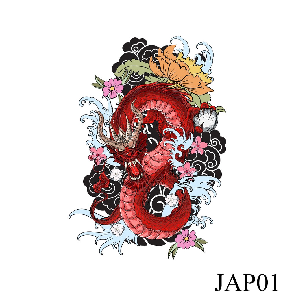 [COLOUR Edition 1]Japan Temporary Tattoo/Temporary Tattoo/Waterproof ...