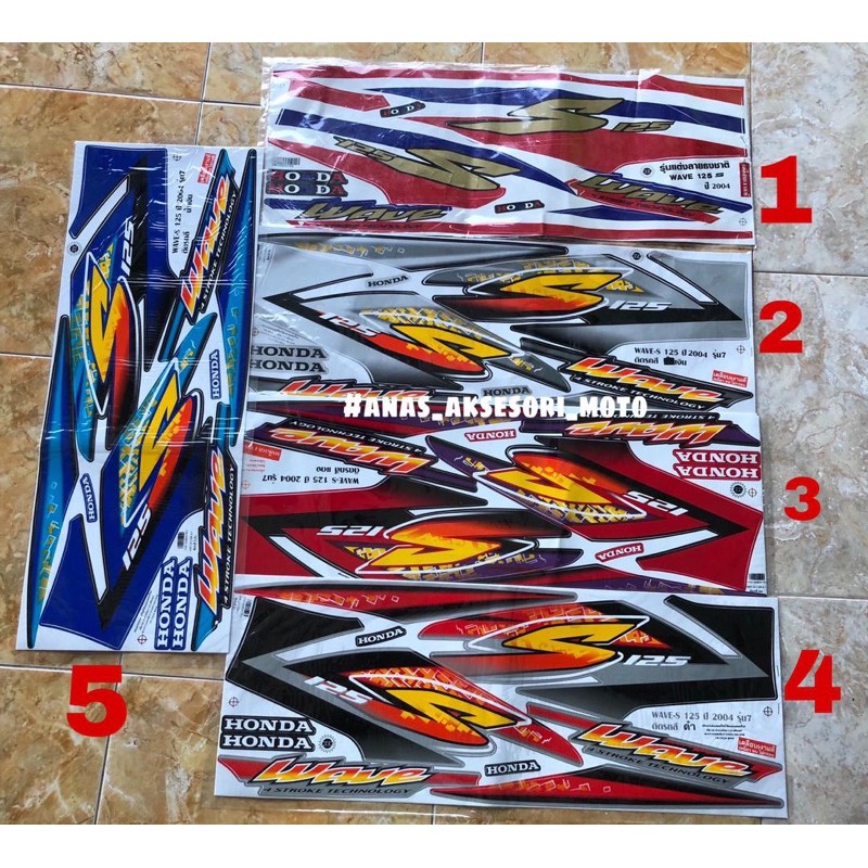 🔥posmurah🔥stripe sticker wave 125 s jendul thailook🔥 | Shopee Malaysia