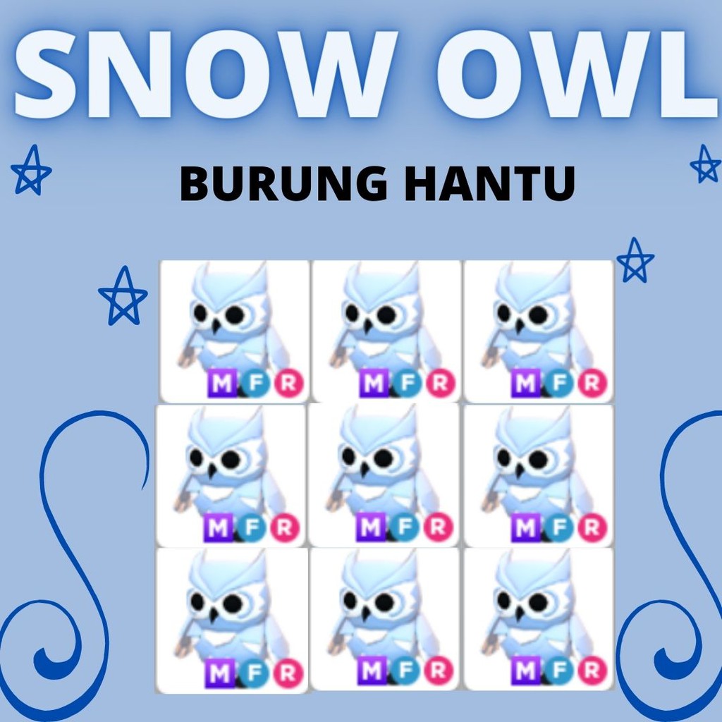 Adopt Me Snow Owl Mega Fly&Ride! MFR! Legendary! | Shopee Malaysia