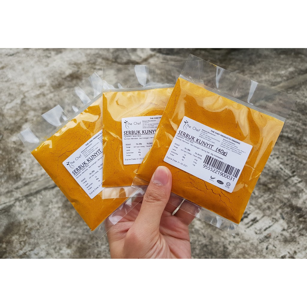 Serbuk Kunyit / Turmeric Powder (40g x 10 Packets) | Shopee Malaysia