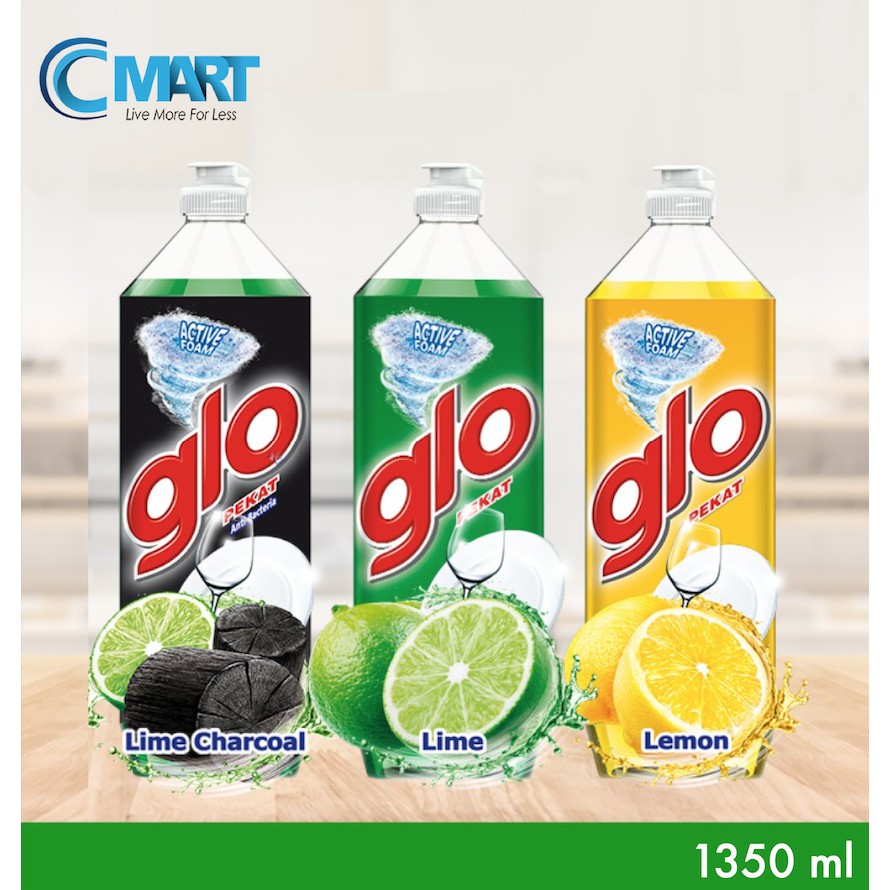 Glo Dishwashing Liquid Bottle 1.35Litre | Shopee Malaysia