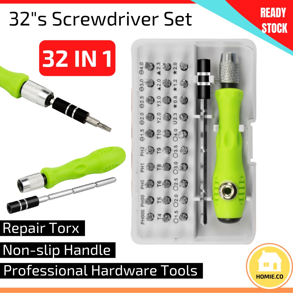 HOMIE 32 in1 Precision Screwdriver Set Repair Torx Screw Driver Phone ...