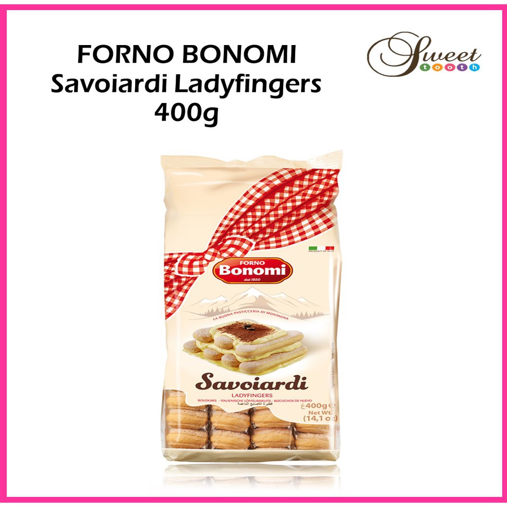 Forno Bonomi Ladyfingers Savoiardi Halal Biscuit 400g Best for Tiramisu ...