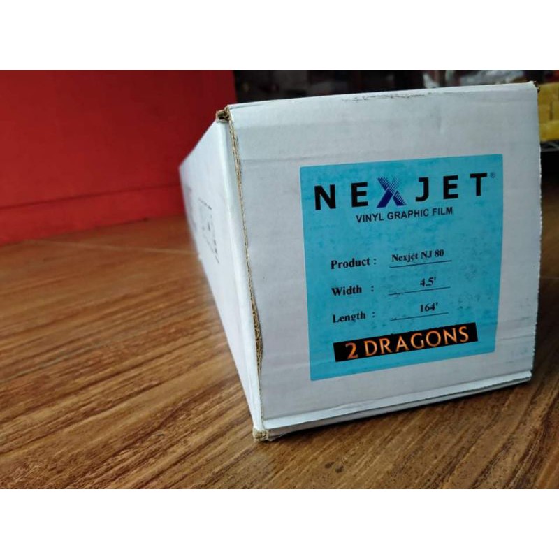 4 Feet Nexjet NJ80 Printable Vinyl Sticker Roll White Glossy for Eco Solvent | Shopee Malaysia