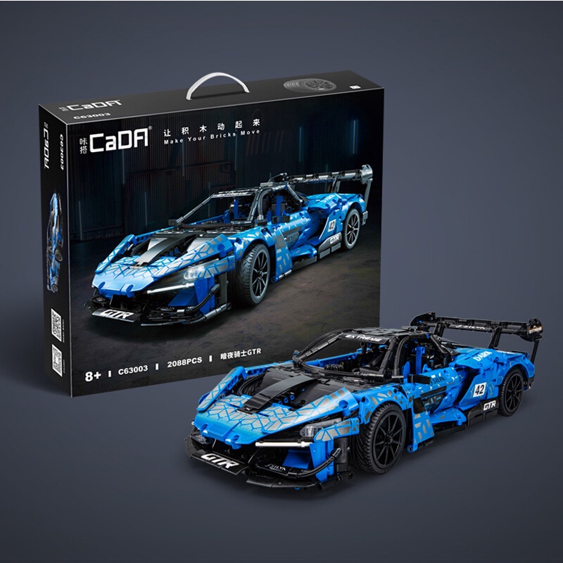 CaDA C63003 Technic McLaren Senna Dark Knight GTR (Static Version) 1:10 ...