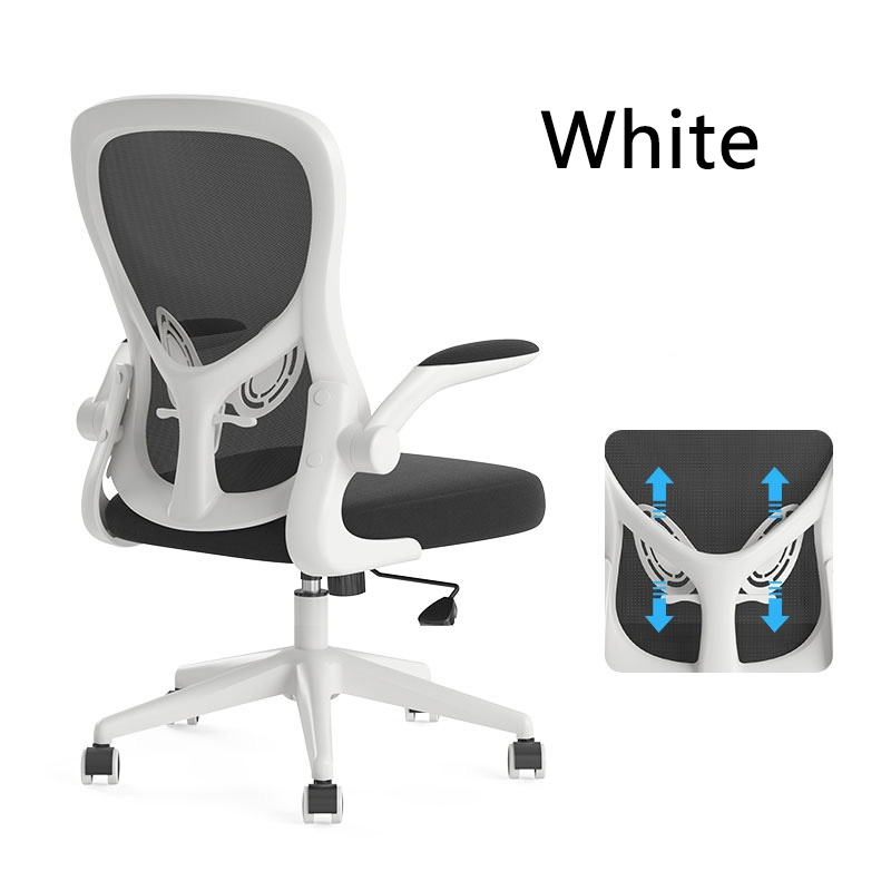 Xiaomi Hbada Office Chair Ergonomic Desk Chair Computer Mesh Chair with Lumbar Support and Flip up Arms White Shopee Malaysia