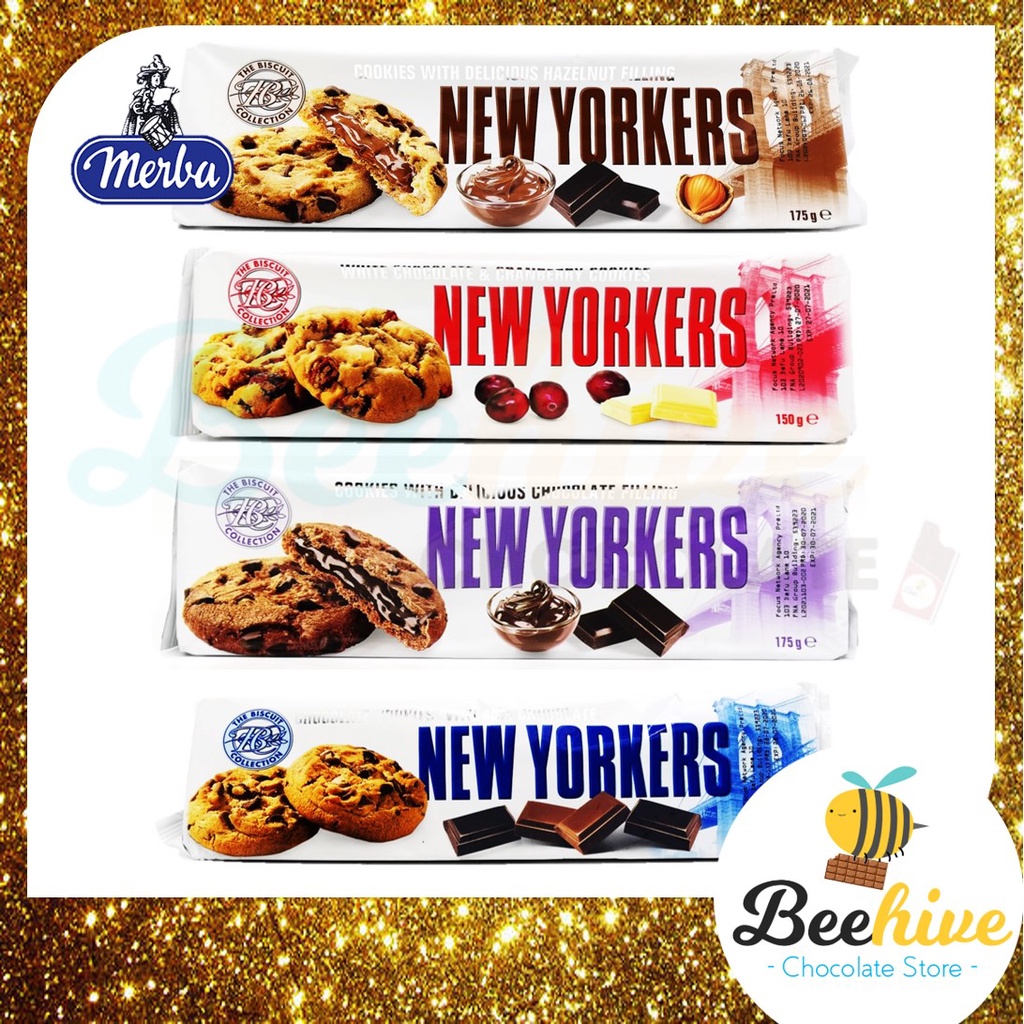 Merba New Yorkers Cookies Chocolate Filling 150g-175g (Assorted ...