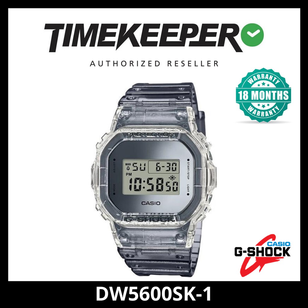 CASIO G-SHOCK DW5600SK-1 Semi-transparent Skeleton Series | Shopee Malaysia