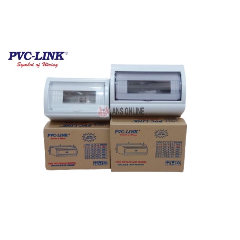 6 Way / 8 Way PVC LINK ABS Mcb Distribution Box DB Plastic Box Consumer ...