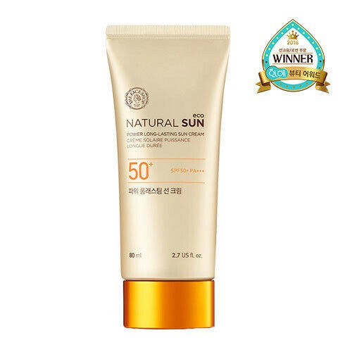 THE FACE SHOP Natural Sun Eco Power Long-Lasting Sun Cream 80ml ,SPF50 ...