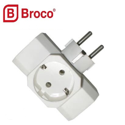 PUTIH Broco GROUND PLUG 13830 3 WAY STOP CONTACT WHITE PLUG | Shopee ...