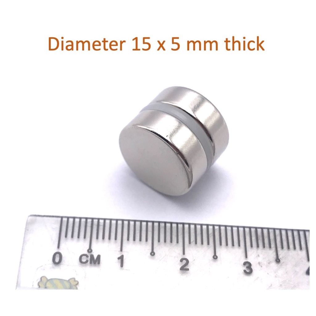 (5 and 10 pcs) Neodymium Magnet N35, NdFeB Super Strong Round Neodymium ...