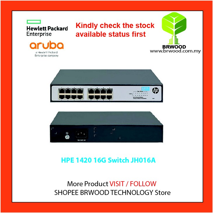 HPE JH016A: OFFICECONNECT 1420 16G 16 PORT 10/100/1000 MBPS SWITCH ...