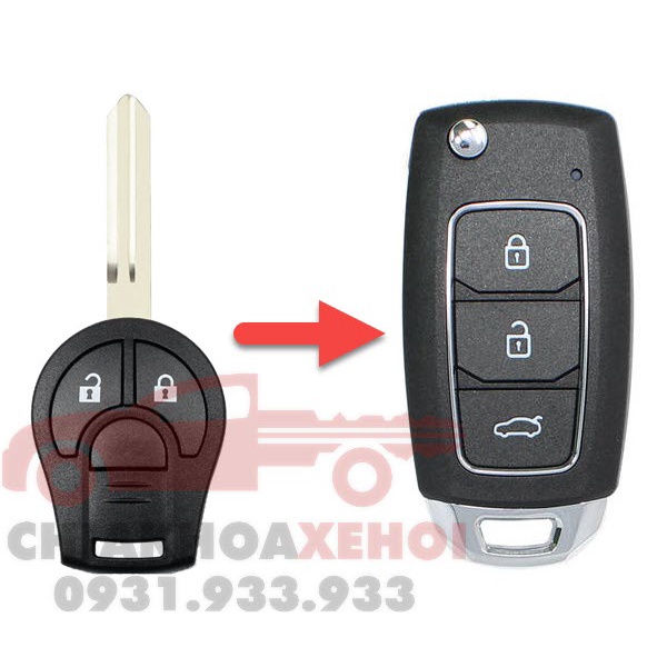 Nissan Navara folding remote key | Shopee Malaysia
