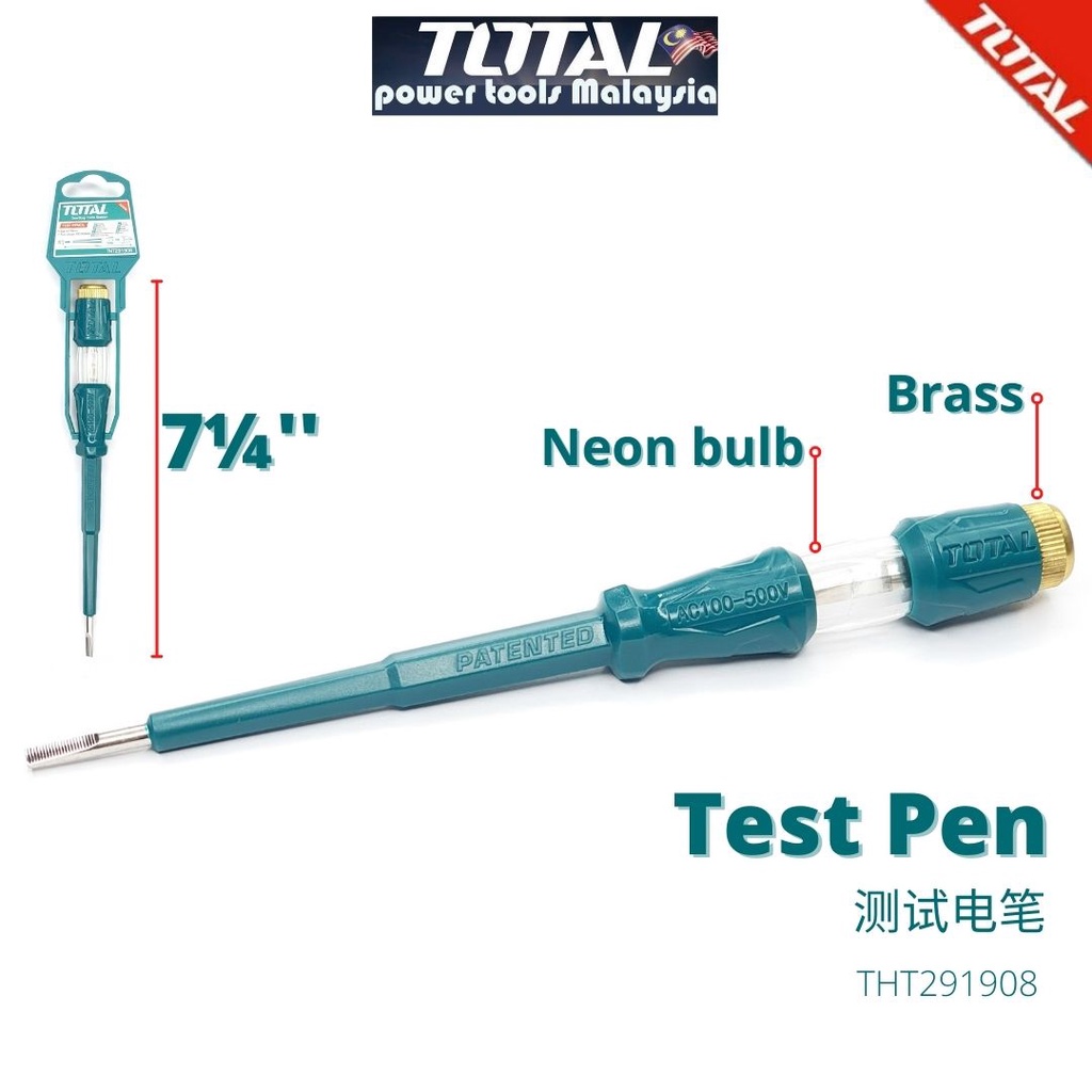 TOTAL Test Pen (190mm) 7¼'' - THT291908a | Shopee Malaysia