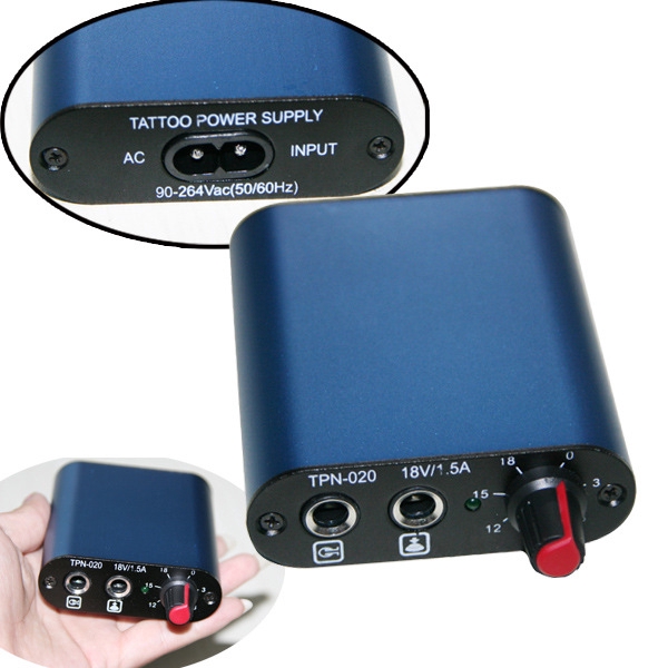 Tattoo Equipment Mini Tattoo Round Power Supply Tattoo Regulator Tattoo ...