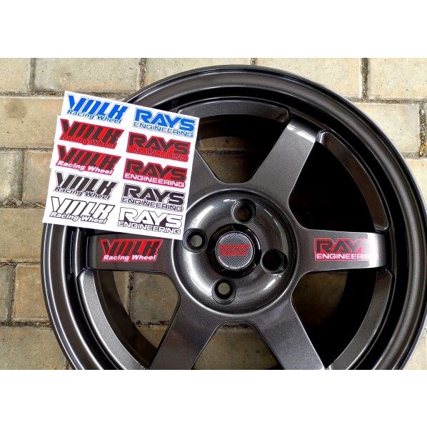 Volk Rays Sticker Te37 STICKER ORI/Rim Sticker Rays Volk Racing Te37 ...