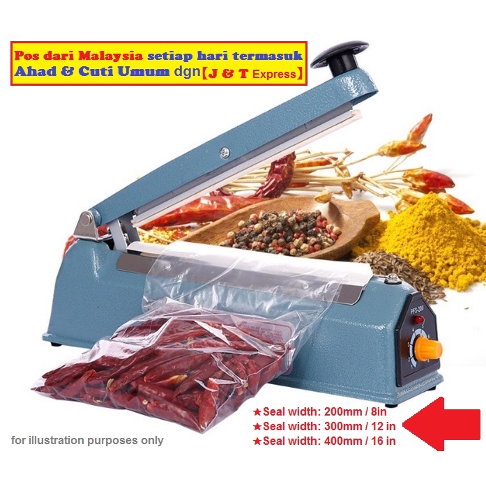 Alat Mesin Pelekat Plastik Beg Impulse Sealer Plastic Bag Seal Sealing ...