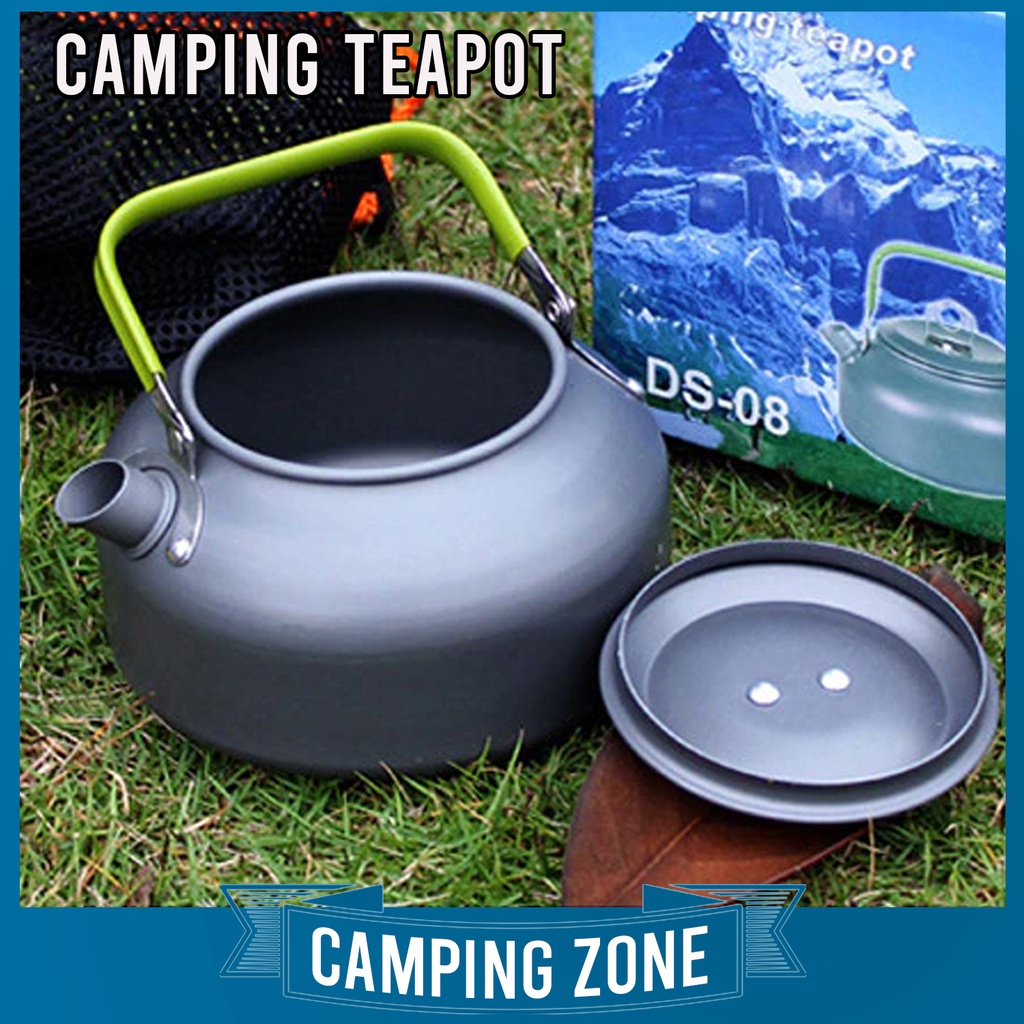 CAMPING ZONE DS-08 0.8L Camping Teapot Coffee Pot Aluminum Kettle ...