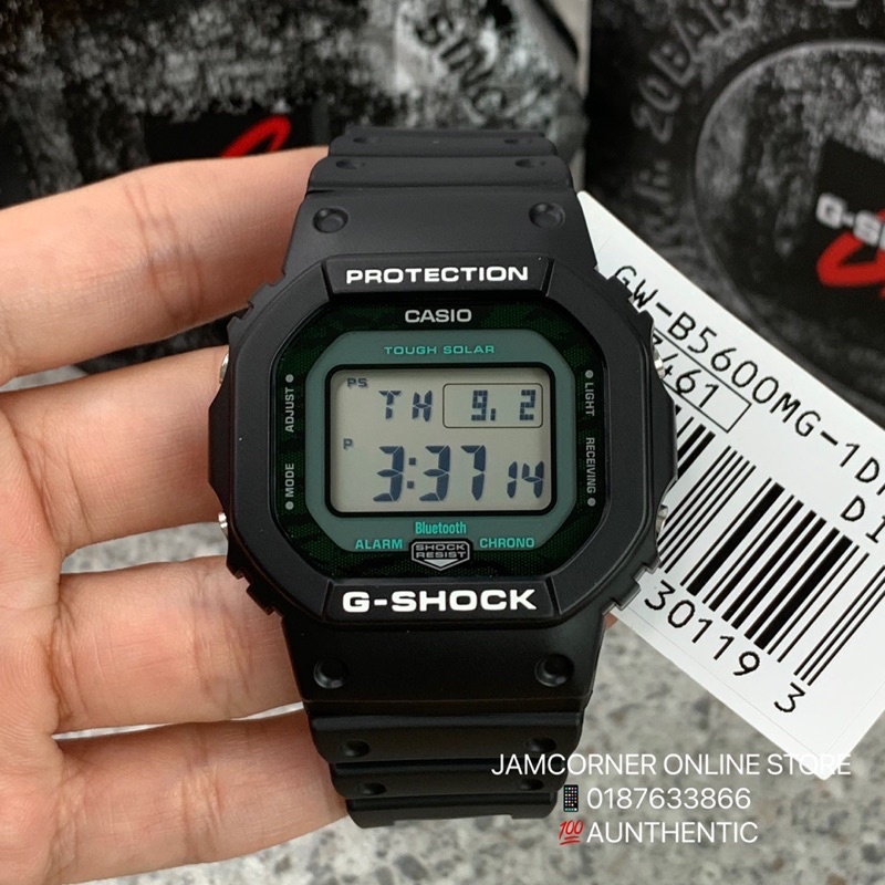 100% AUTHENTIC CASIO G-SHOCK GW-B5600MG-1 MIDNIGHT GREEN model MAN ...