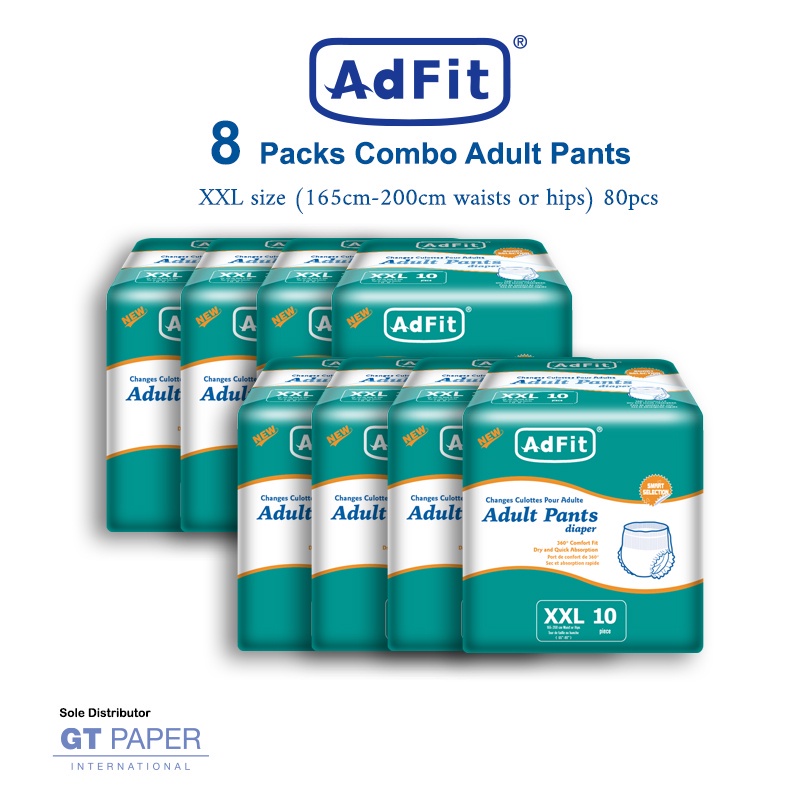 Adfit | Adult diaper | PANTS | 8 packs combo | Shopee Malaysia