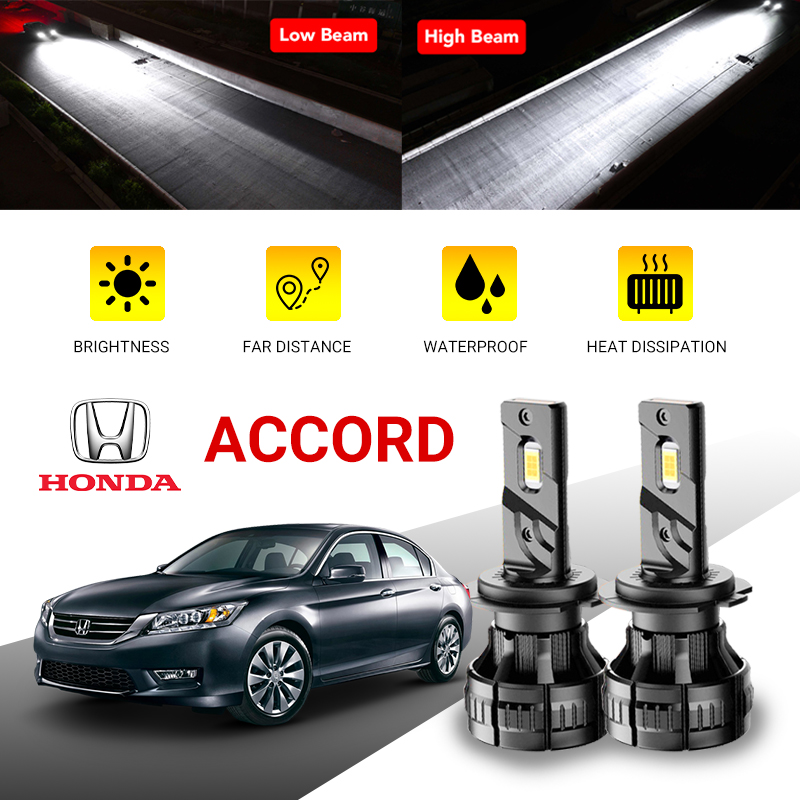 【HONDA】Accord 2PCS 4300K/6500K Headlight LED Replacement Car Lorry Van ...