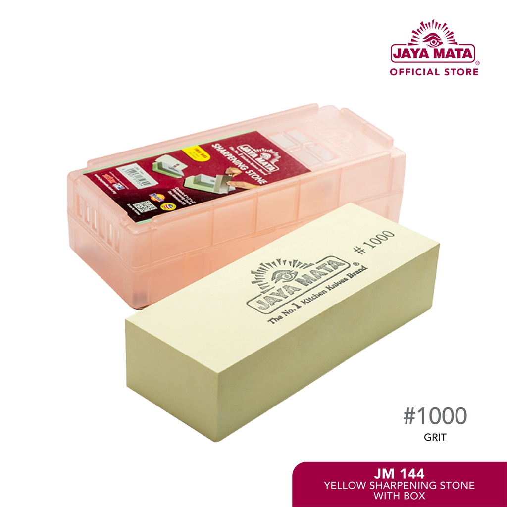 JAYA MATA 1000 Yellow Single Sided Sharpening Stone Grit #1000 JM144 | Shopee Malaysia