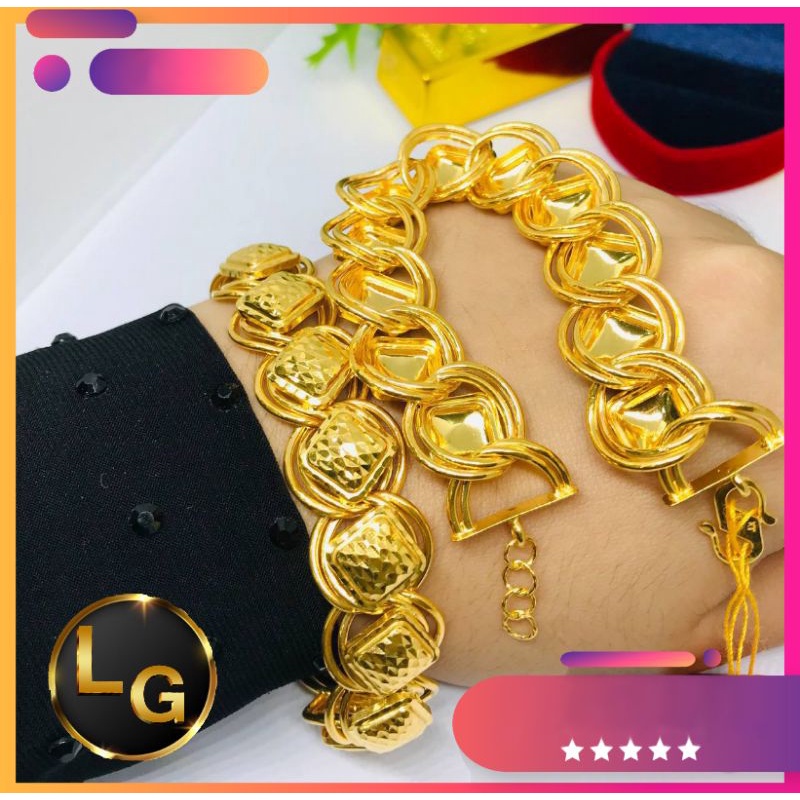 Rantai tangan coco biskut tawar emas 916 tulen | Shopee Malaysia