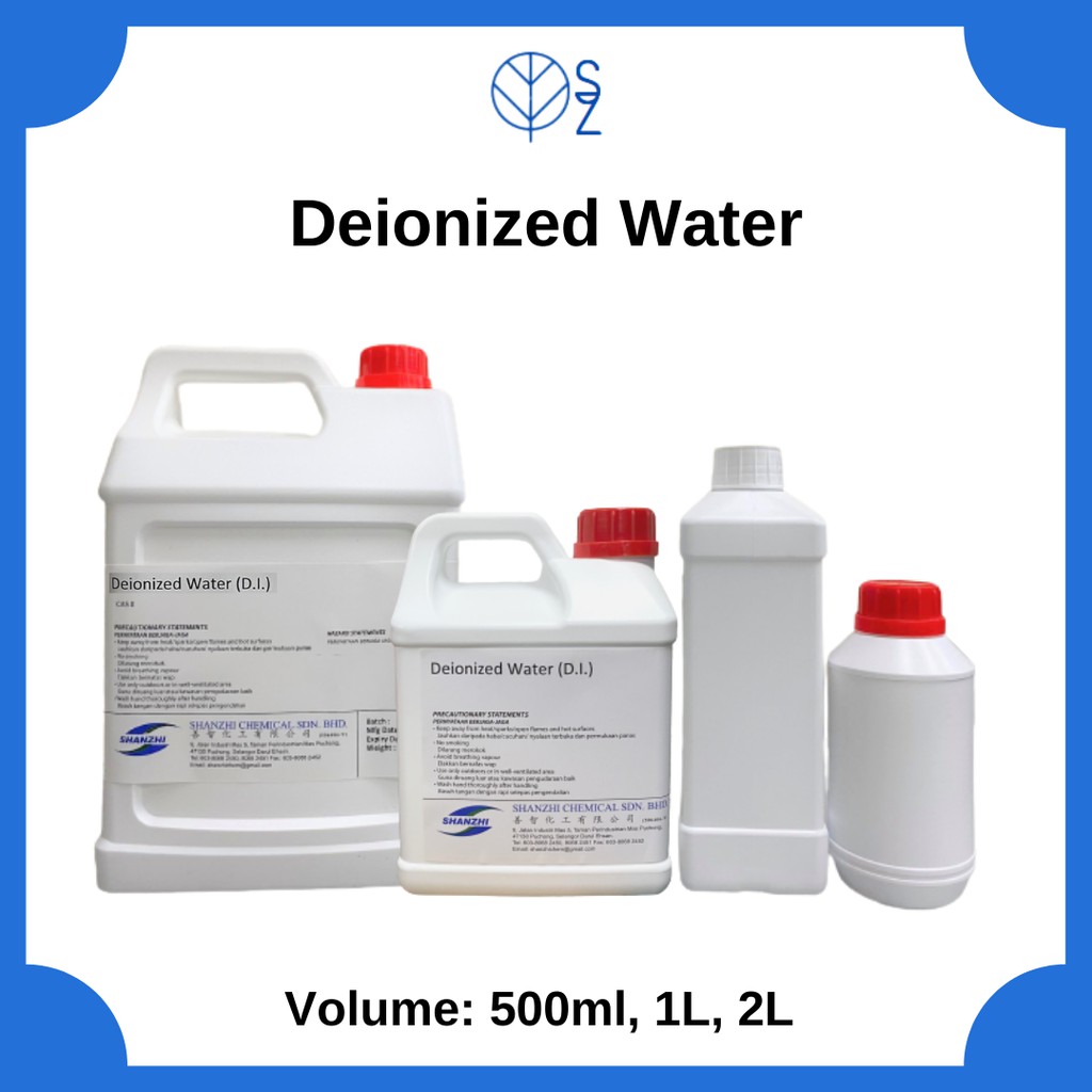 Deionized Water DI Water Lab Use 500ml, 1L, 2L | Shopee Malaysia