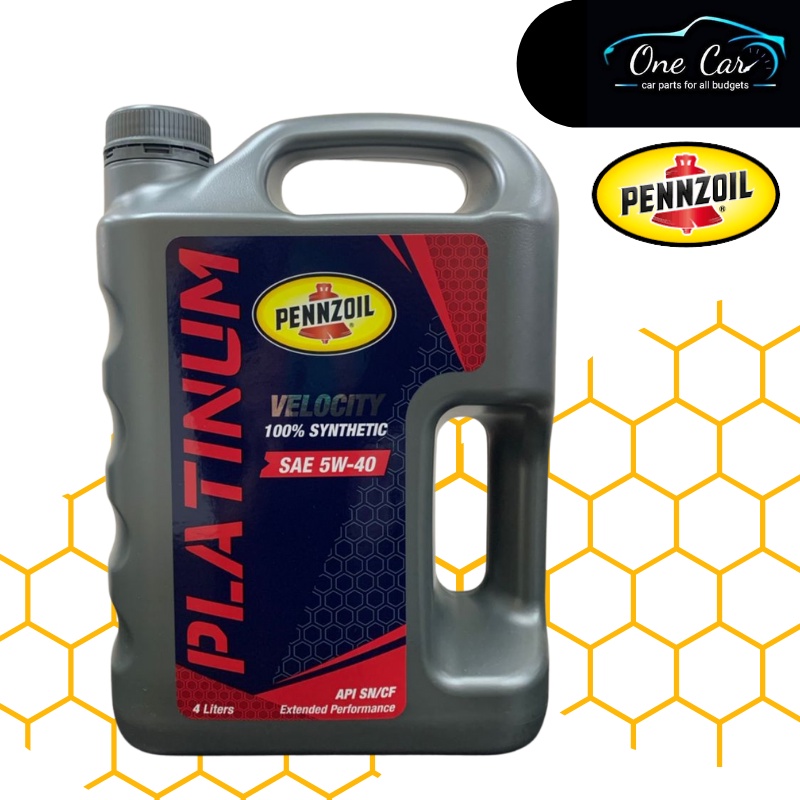 Pennzoil Platinum 5W-40 Engine Oil -4L Fully synthetic | Shopee Malaysia