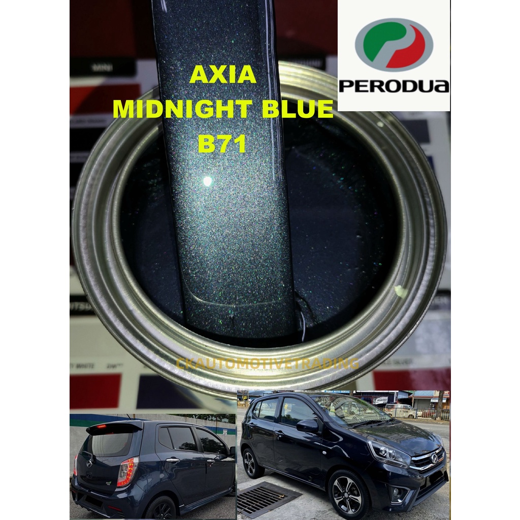 PERODUA AXIA MIDNIGHT BLUE B71/CAT BANCUH/CAT KERETA | Shopee Malaysia