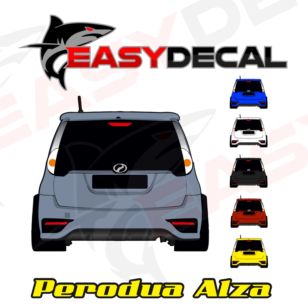 Perodua Alza sticker Ready Stok !!! | Shopee Malaysia