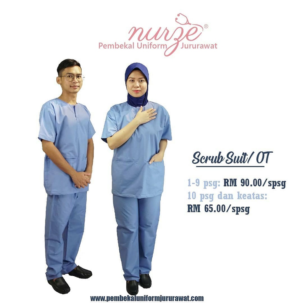 SCRUB SUIT (UNIFORM BILIK PEMBEDAHAN) | Shopee Malaysia