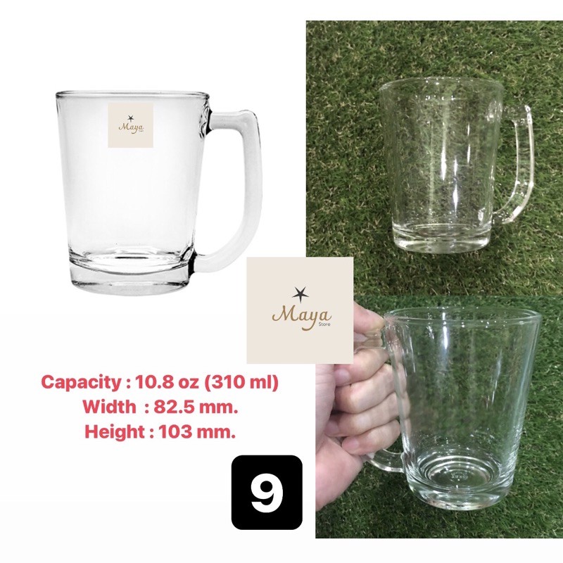 Gelas Kaca Besar // Mug kaca Pelbagai Bentuk dan Saiz // Gelas IKEA ...