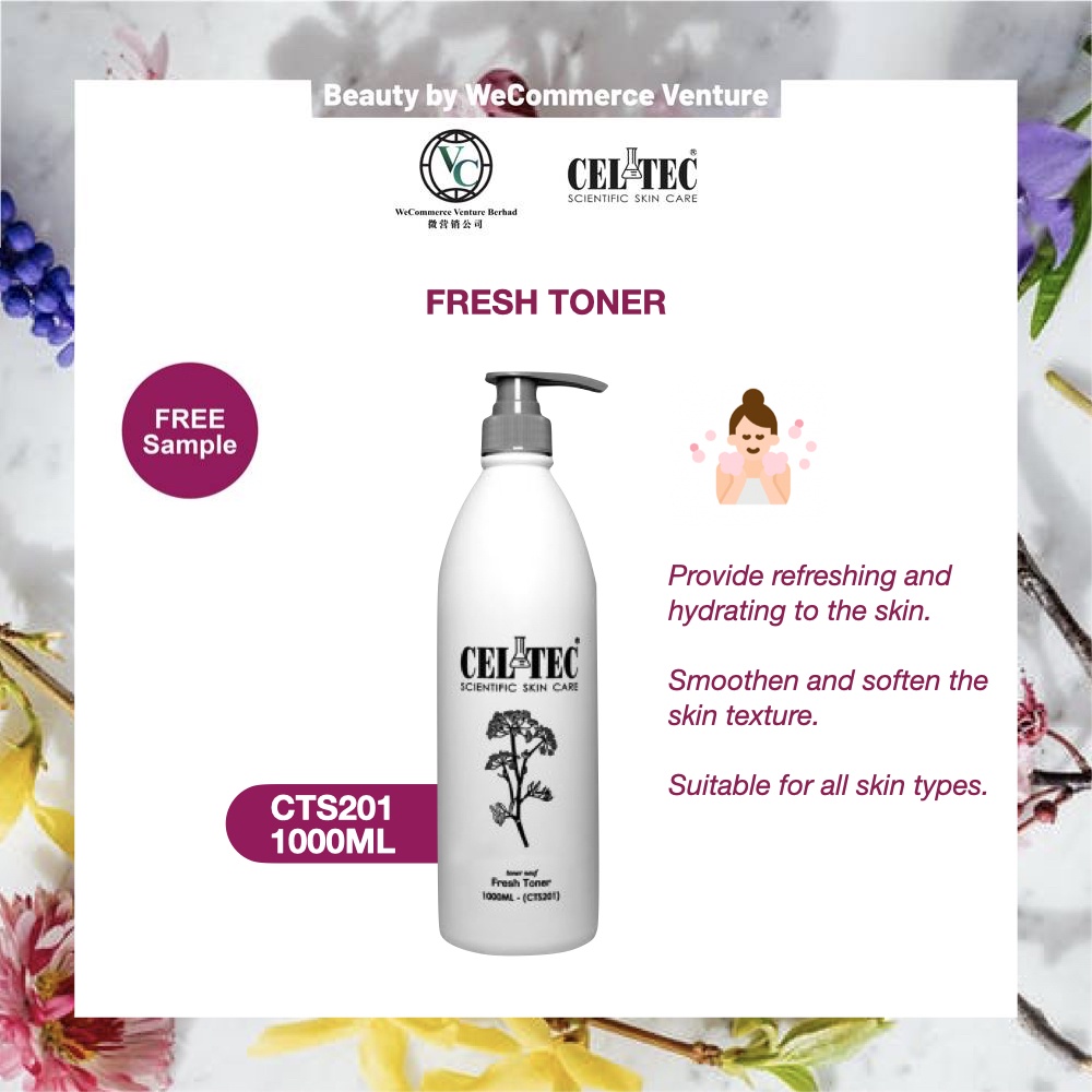 [WeCommerce] Celtec Fresh Toner 1000ml_Smooth Soft Hydrating Refreshing ...