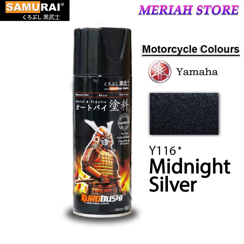 Samurai Y116 Yamaha Midnight Silver Aerosol Spray Paint 400ml | Shopee ...